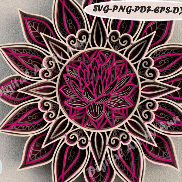 Lotus Mandala - Etsy