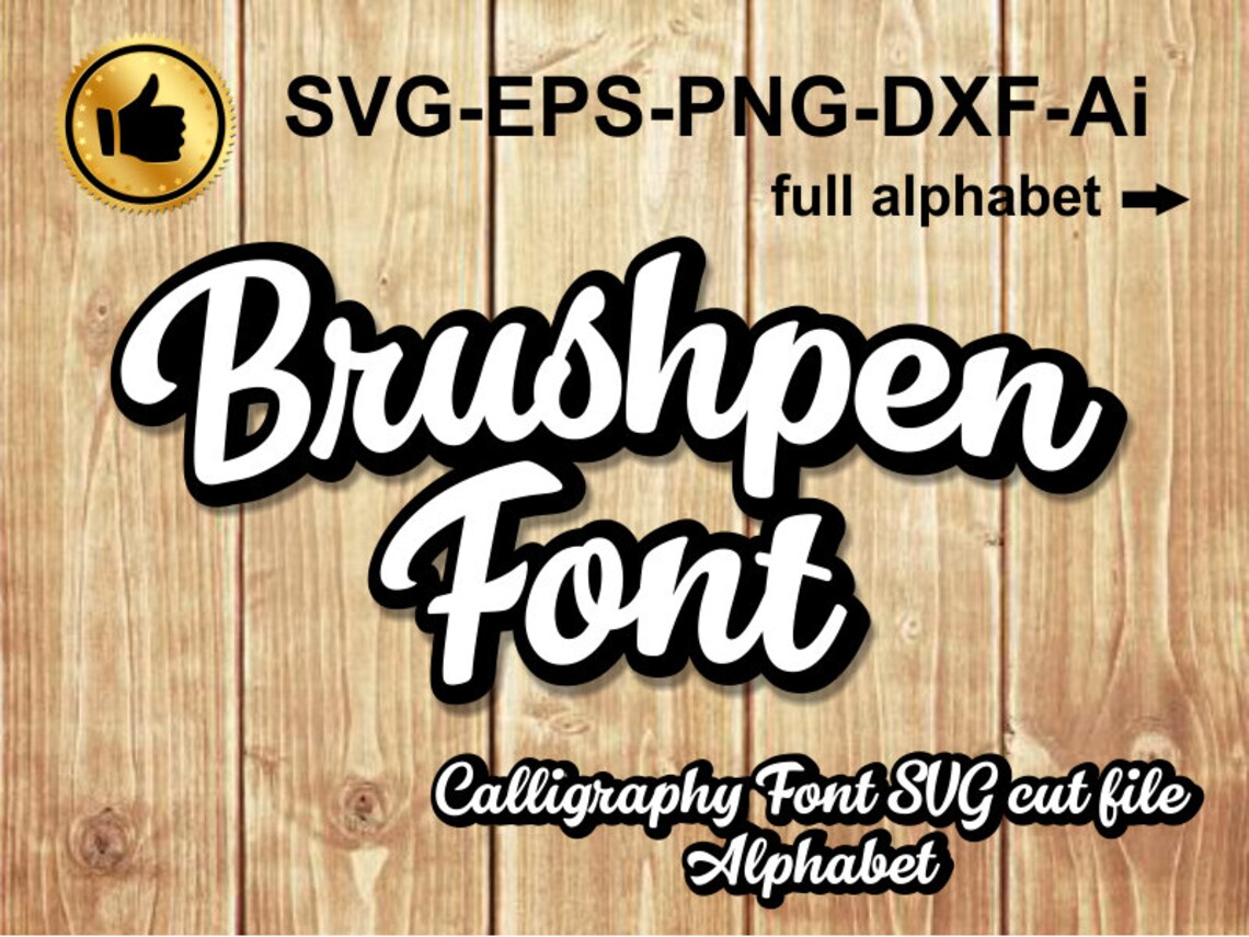 Alphabet SVG Fonts Calligraphy Font Svg Handwritten Script - Etsy