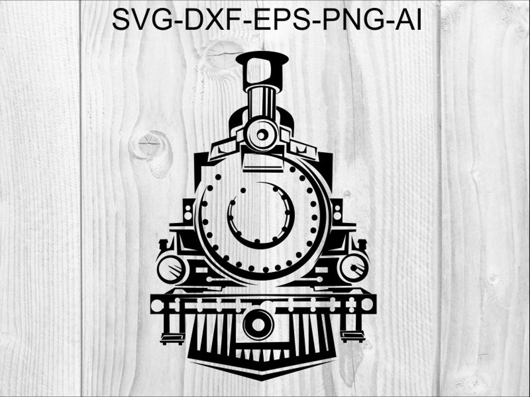 Steam Train SVG #1 Train, Front View, Vintage, Retro, Locomotive Vector ...
