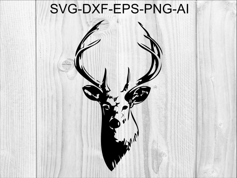 Deer SVG 1 Antlers SVG Deer SVG Deer Clipart Deer Cut Files - Etsy Canada
