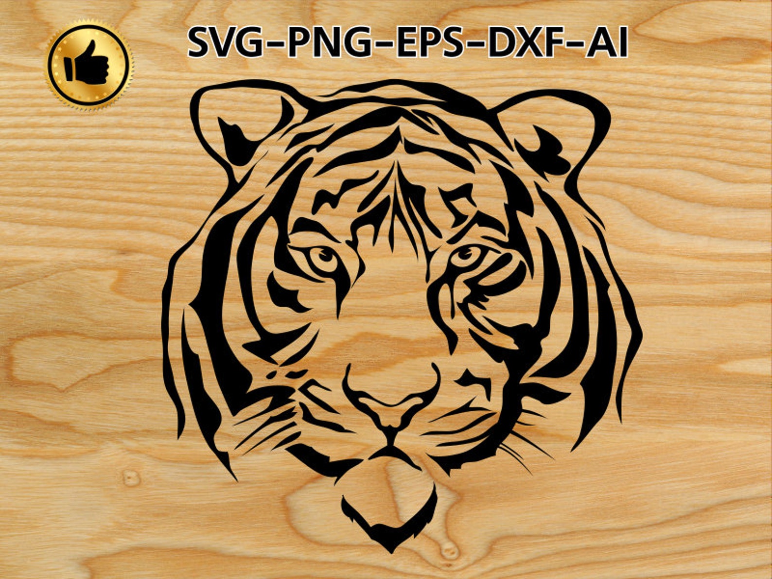 Tiger SVG 2 Tiger Svg Dfx Eps Png Print and Cut File for - Etsy