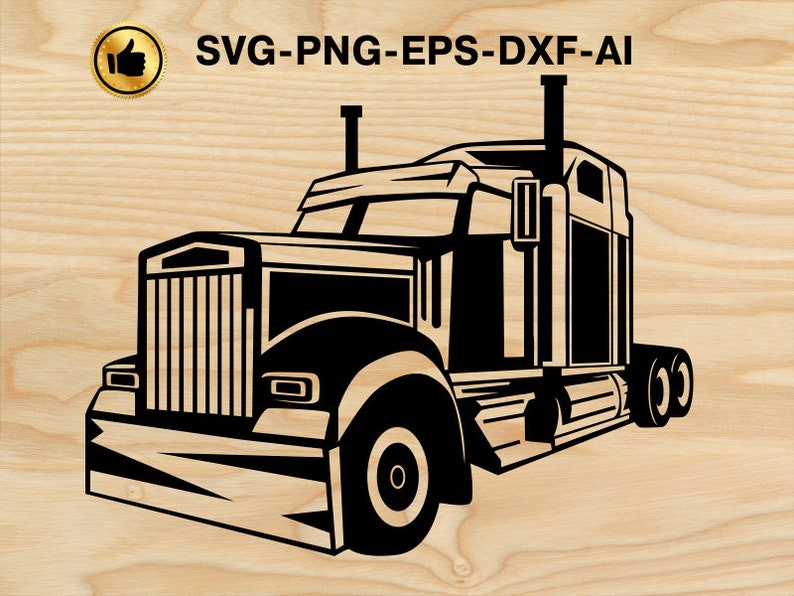 Semi Truck Truck Front View 18 Wheeler 16 Wheeler22 - Etsy