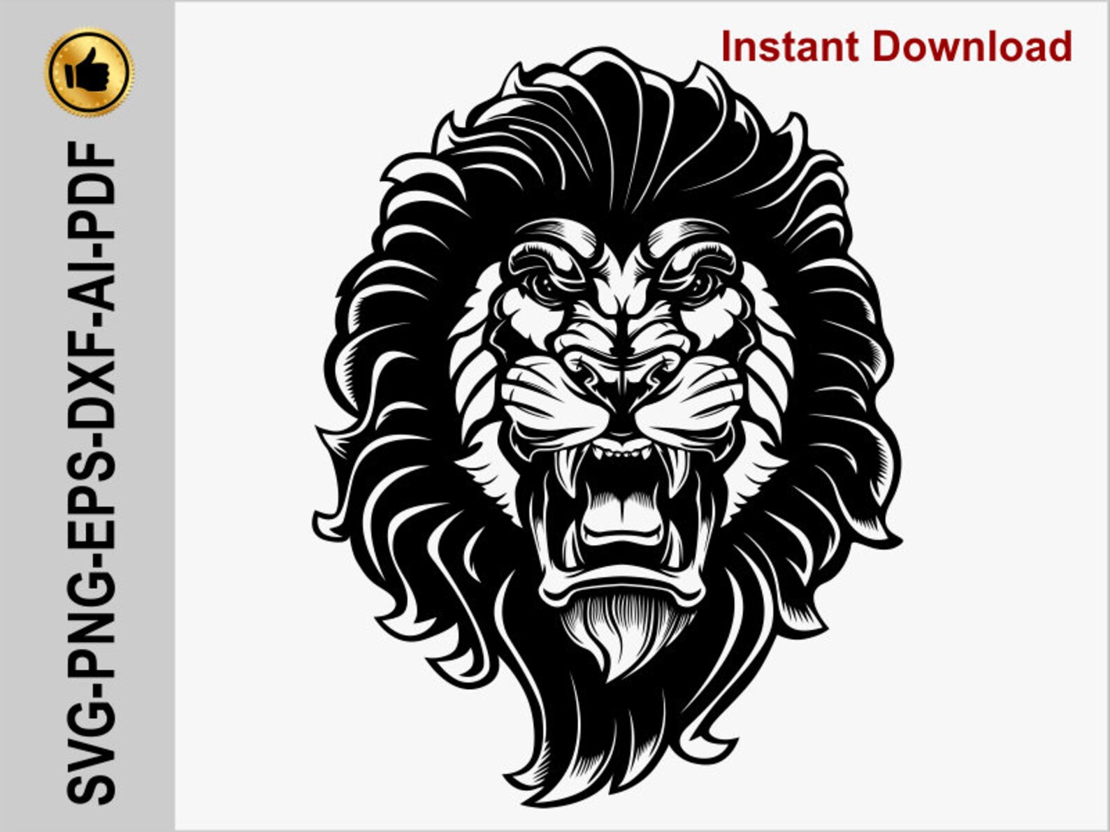 Lion SVG 4 Lion Head SVG Lion Face SVG Roaring Lion Svg Lion - Etsy
