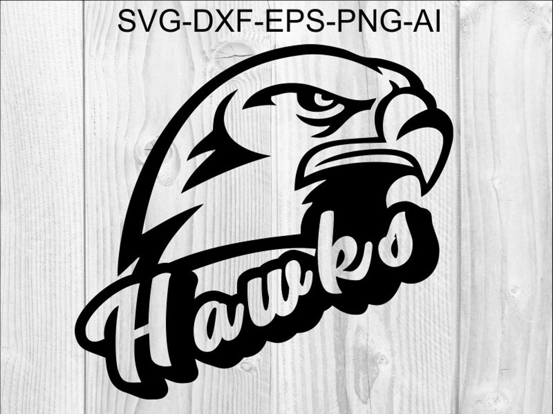 Hawks Svg Hawk Svg Mascot Hawk Png Digital Download SVG Sports Jerseys ...