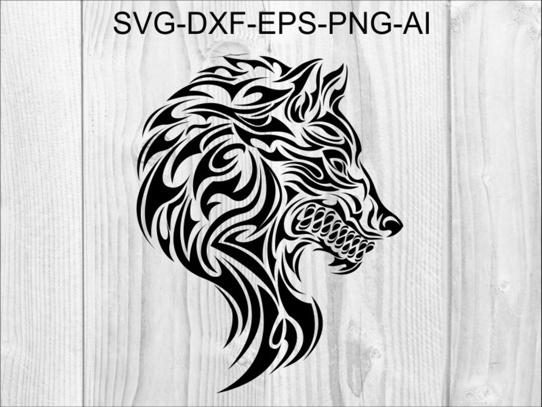 Wolf SVG #3 Head Wolf Svg Wolf Clipart, Wolf Cut Files for Silhouette ...