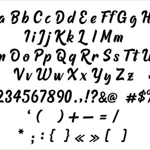 Alphabet SVG #3 Fonts Cutfile, Calligraphy Font Svg, Handwritten Script ...