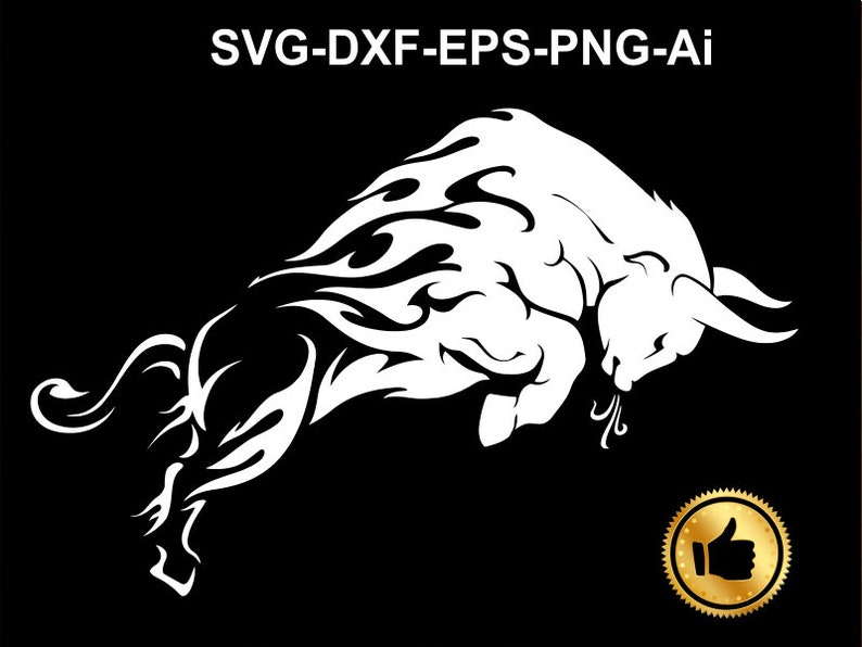 Bull SVG Bull Clipart Bull Cut Files for Silhouette Files - Etsy