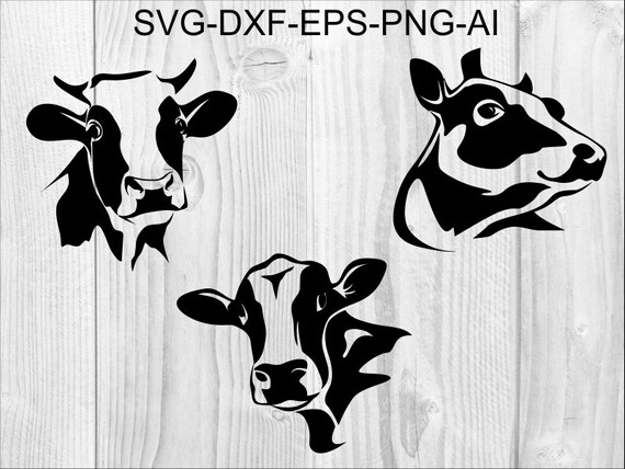 Vache svg Bundle Tête de vache svg Animal de ferme svg Vache - Etsy France