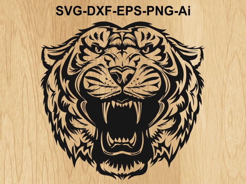Tiger SVG Tiger Svg Dfx Eps Png Print and Cut File for - Etsy