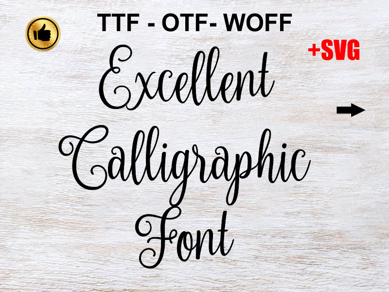 Lettering TTF Font 2 SVG Font Installable Font Otf Font - Etsy
