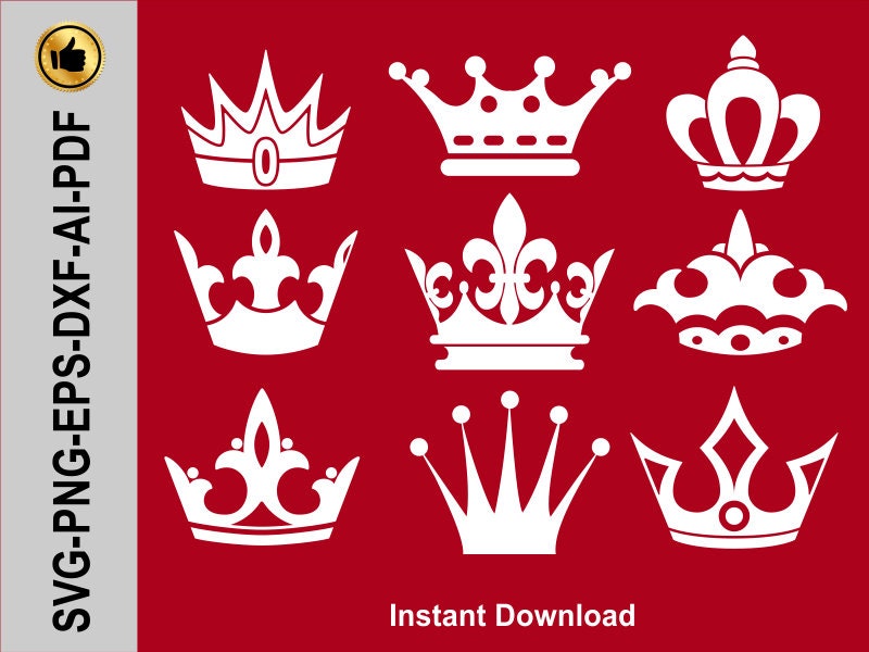 Crown SVG Bundle Royal Crown Svg File Crown Svg Bundle King - Etsy