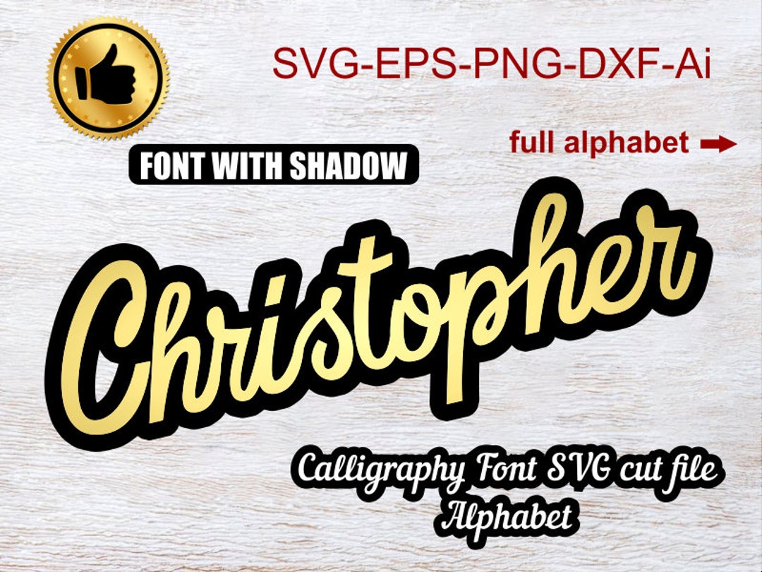 Shadow Font Svg Png Shadow Letters Font Shadow Cursive Font Shadow Font