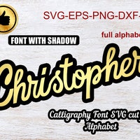 Cursive Script Alphabet Font SVG, Calligraphy Font SVG, Handwritten ...