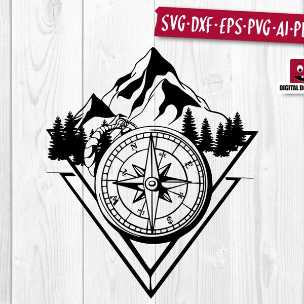 Compass tree svg - Etsy Österreich