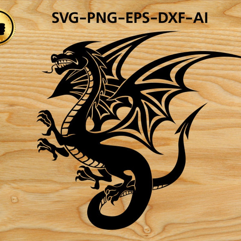 Dragon Svg - Etsy