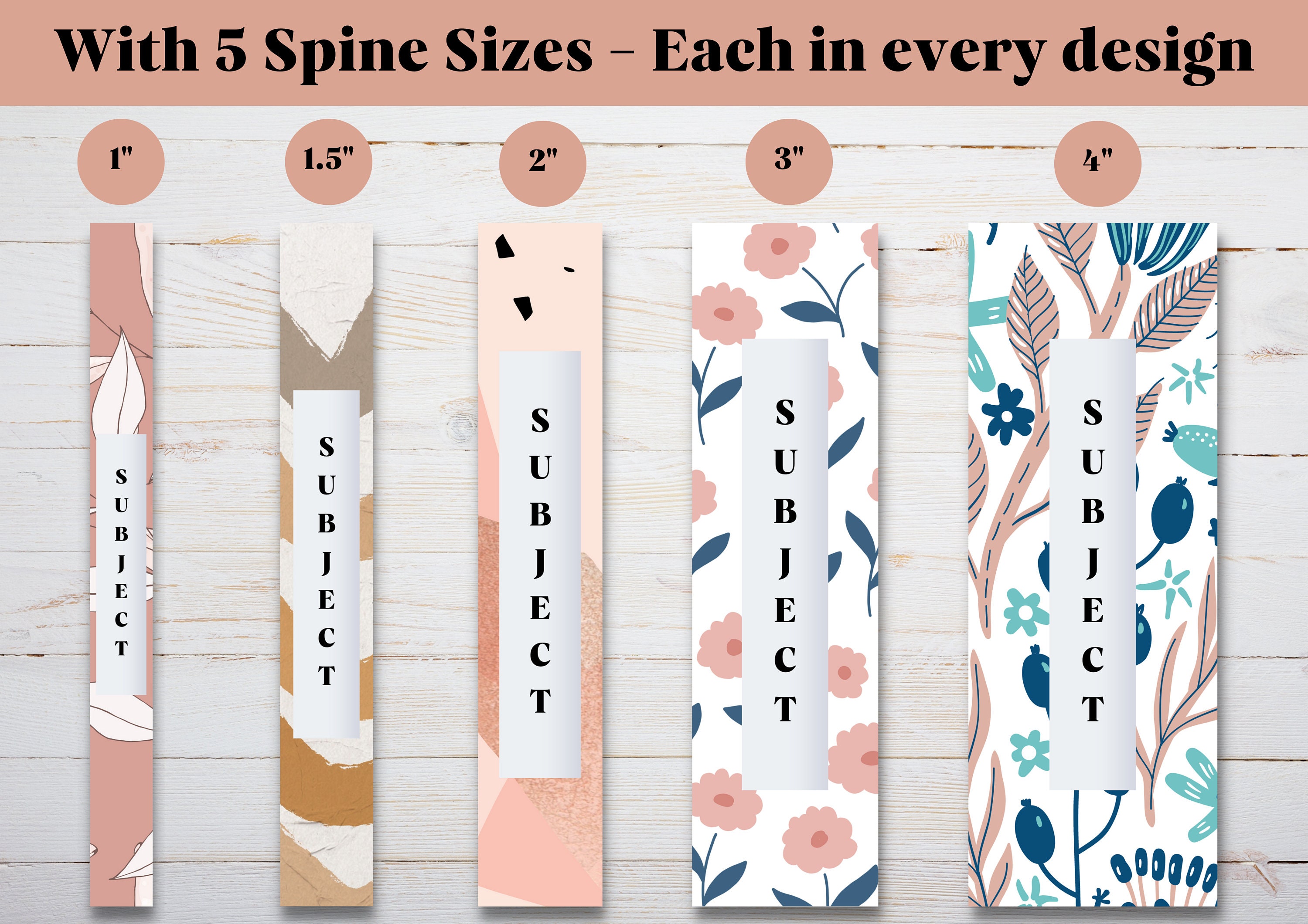 Printable Binder Cover Editable Binder Cover Template Boho Binder Cover ...