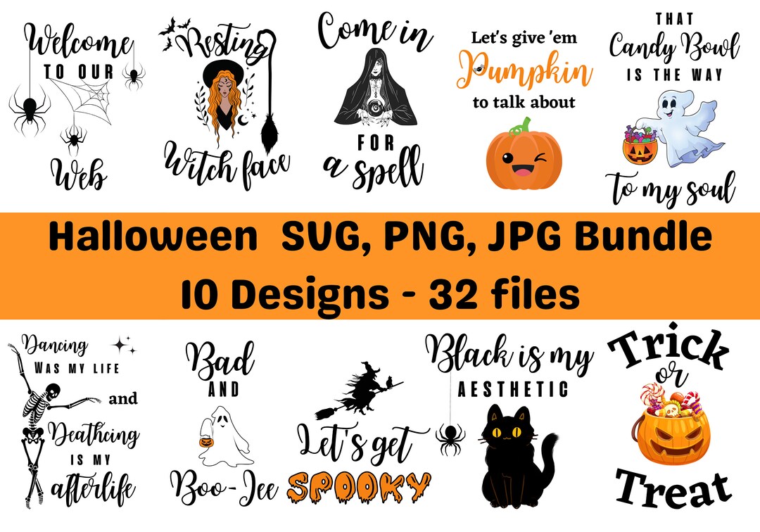 Halloween SVG Bundle | Halloween SVG Files for Cricut | Halloween Decor ...