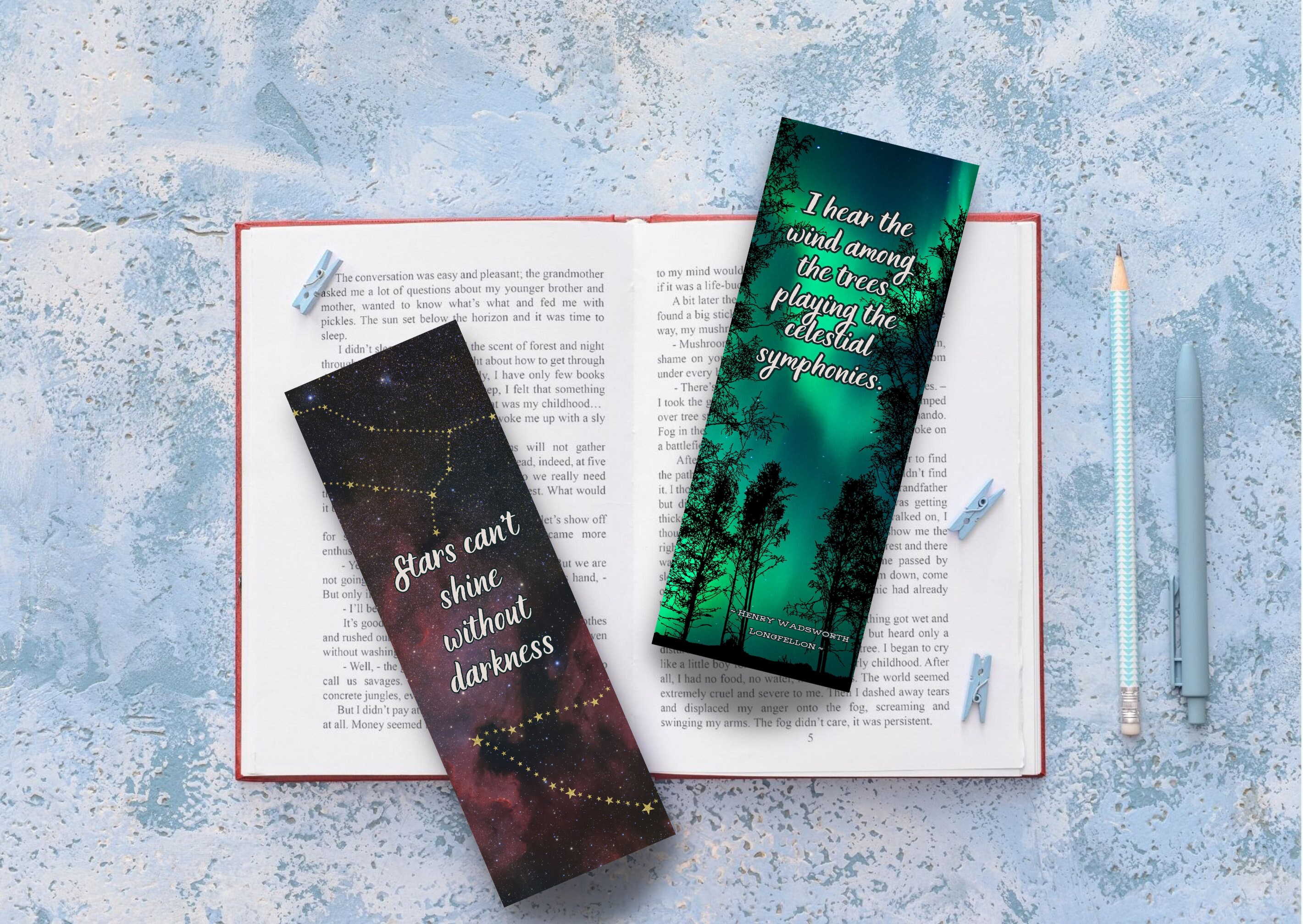 Celestial Bookmark Set Printable - 4 Pieces| Bookmark Designs ...