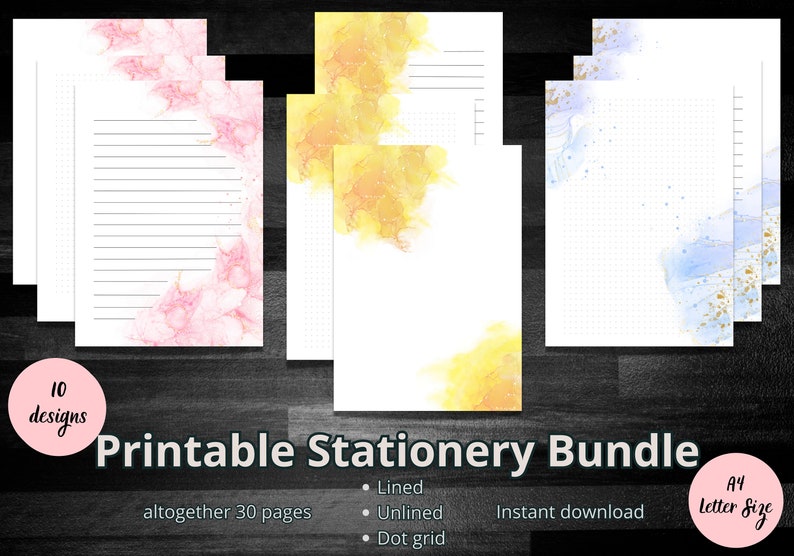 Writing Paper Printable | Stationery Sets for Letter Writing ...