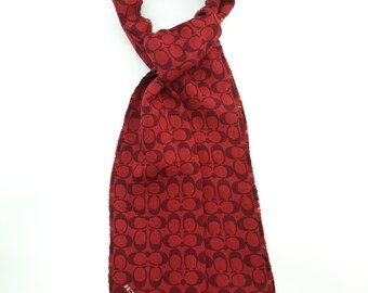 Coach Wool Scarf - Etsy