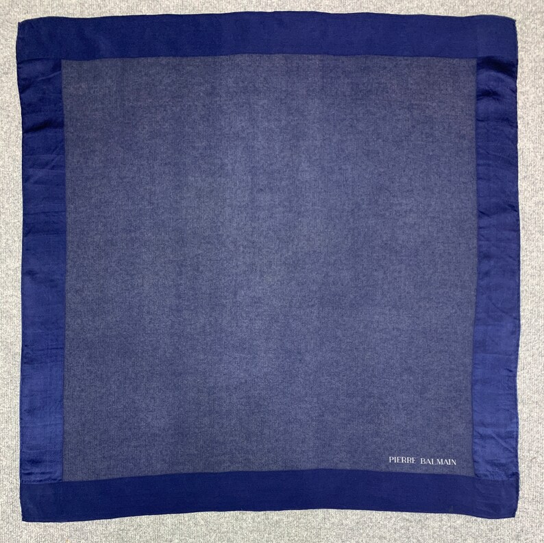 Vintage Pierre Balmain Silk Scarf Solid Shawl Pierre Balmain Square ...