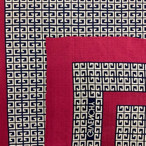 Vintage Scarf Givenchy Silk Scarf Monogram Givenchy Square Scarf ...