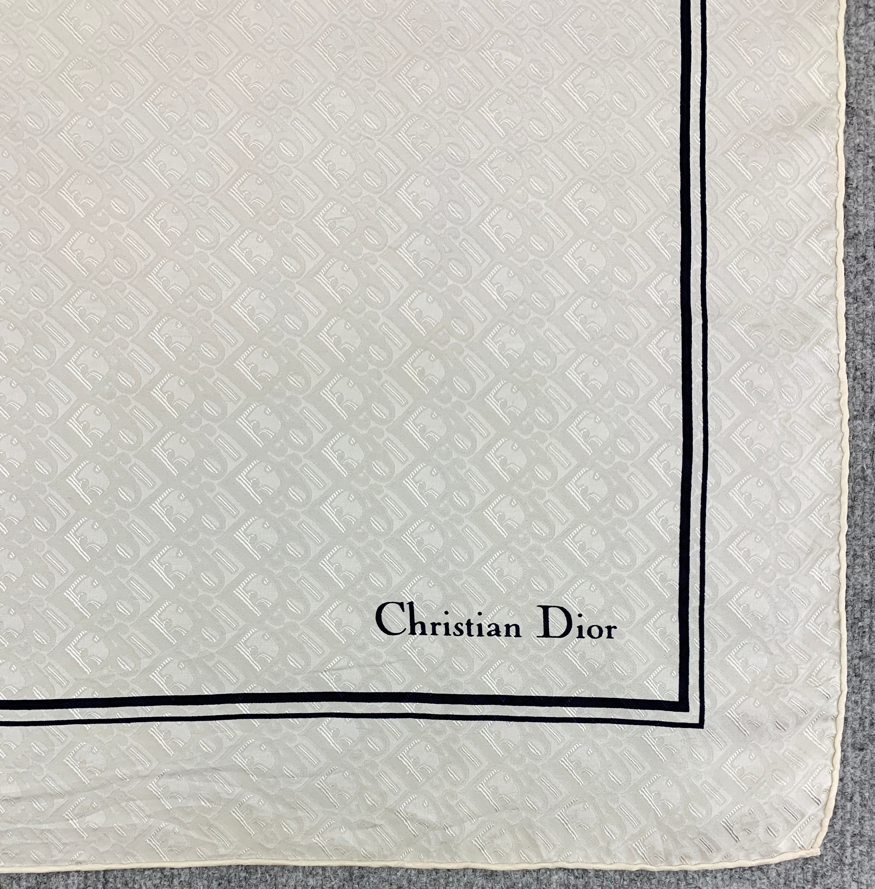 Vintage Scarf Christian Dior Silk Scarf Vintage Christian Dior Square ...