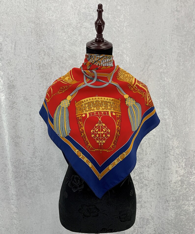 Vintage Horse Silk Scarf Vintage Horse Scarf Design Neckwear - Etsy