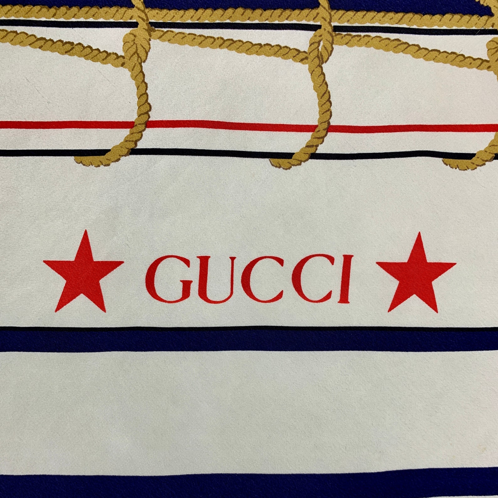 Vintage Scarf Gucci Silk Scarf Stripe Shawl Gucci Square Scarf Neckwear ...