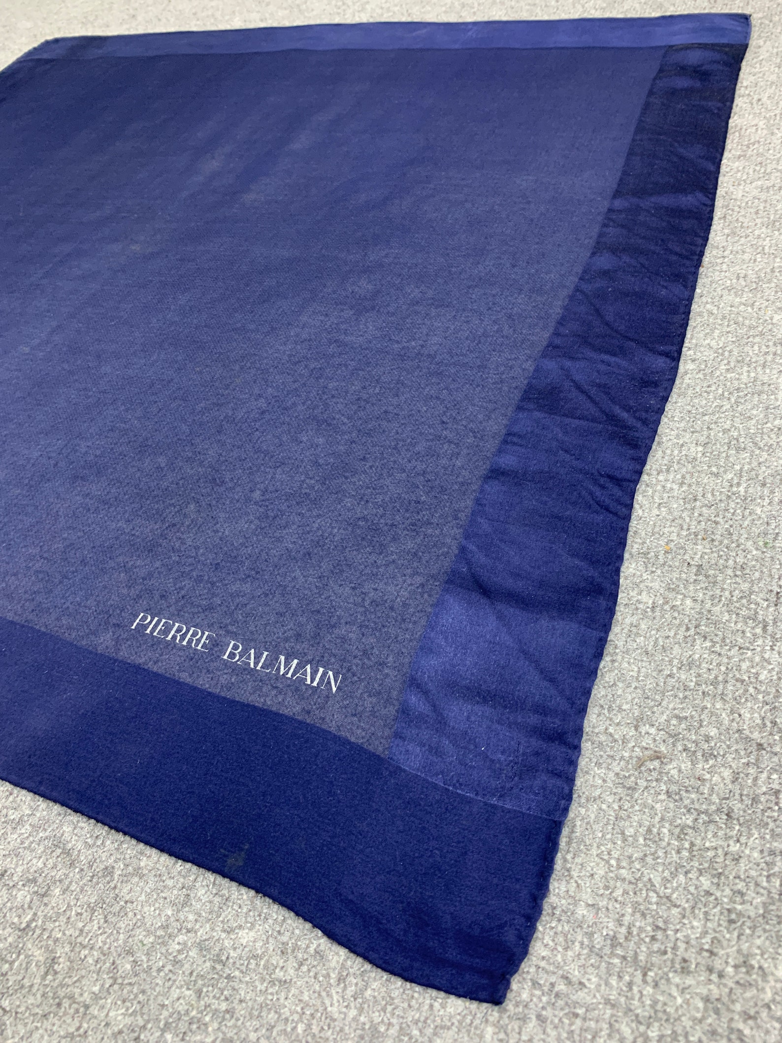 Vintage Pierre Balmain Silk Scarf Solid Shawl Pierre Balmain Square ...