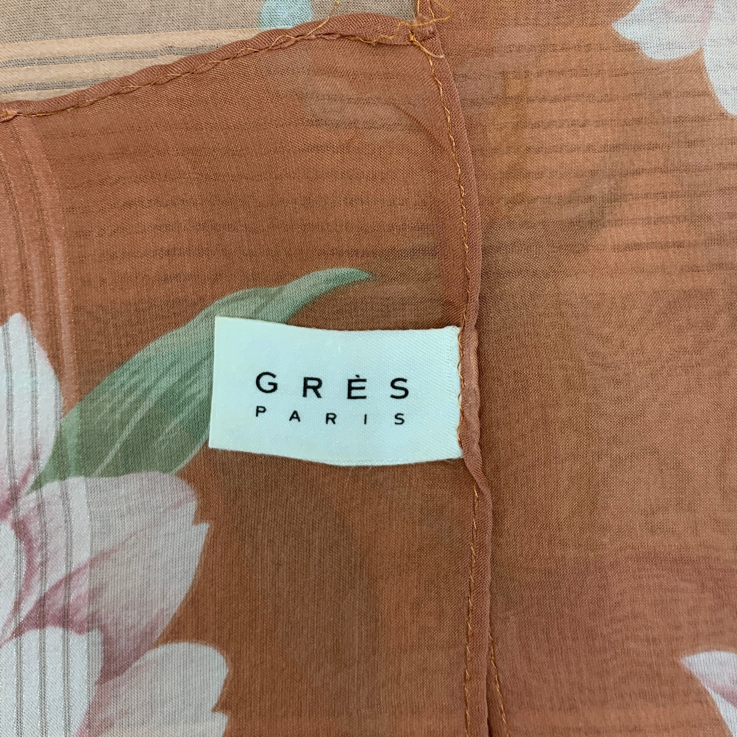 Vintage Shawl GRES Paris Silk Scarf Vintage Scarf GRES Paris Square ...