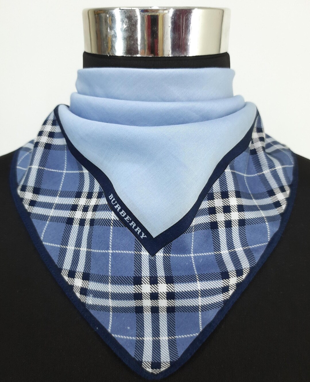 Vintage Burberry Scarf Neckerchief Bandana Burberry Square Scarf ...