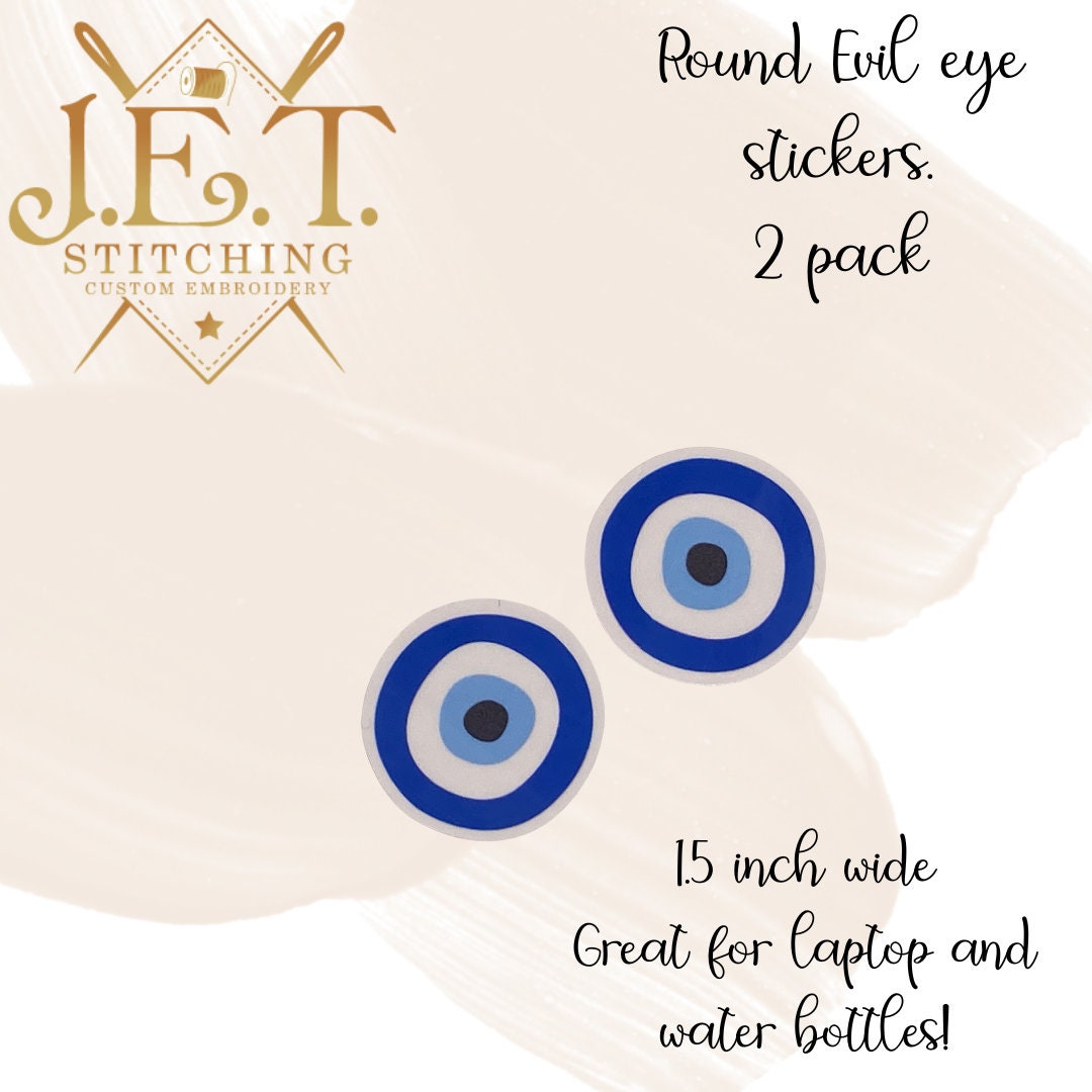 Evil Eye Sticker 2 Pack - Etsy