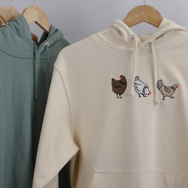 Embroidered Chicken - Etsy