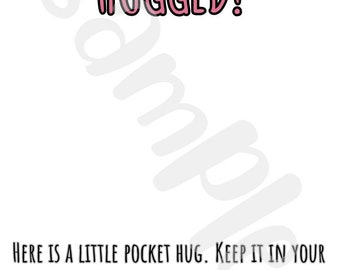 Pocket Hug Instant Download Printable Card Template Make and Sell Your ...