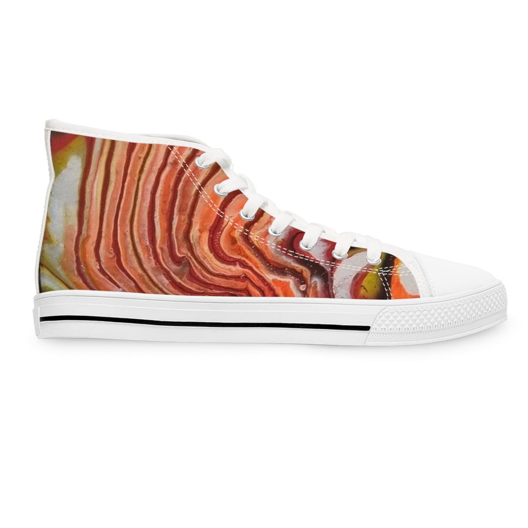 Ruby Vein Hi-tops - Etsy