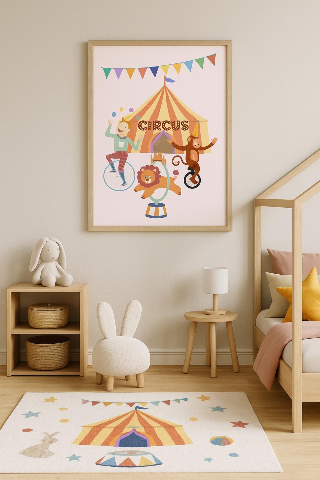 Circus-themed Poster, Vintage Circus Decor, Kid's Room Wall Art, Fun ...