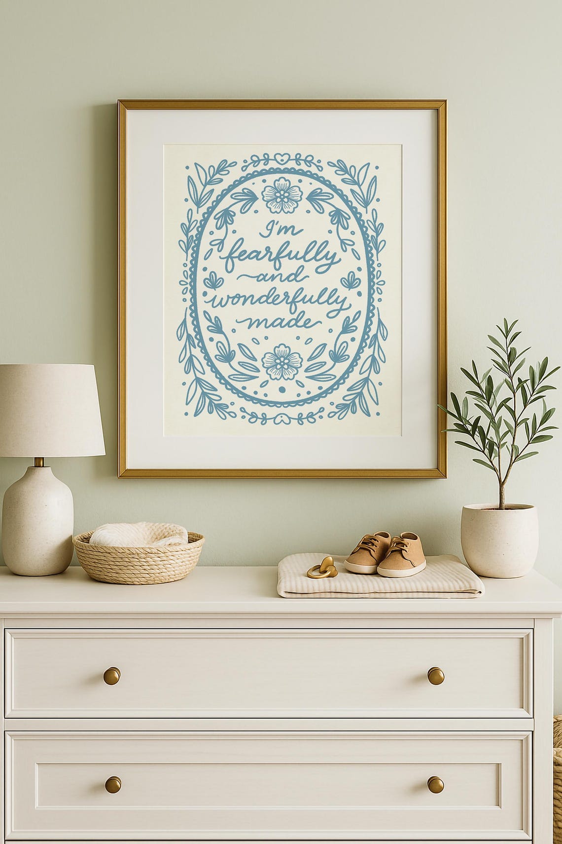 Fearfully and Wonderfully Made Bible Verse Wall Art | Christian ...