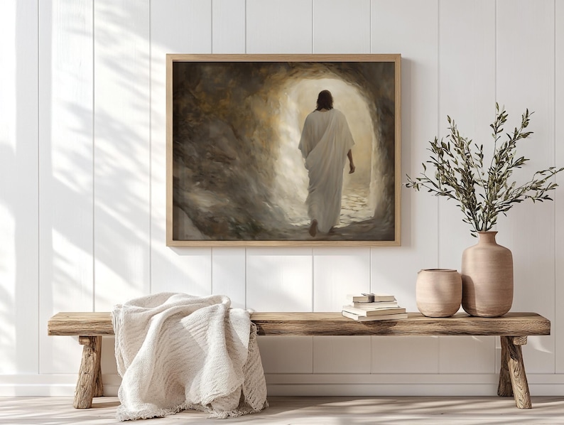 Jesus Christ Resurrection Artwork | Easter Christian Wall Art | Digital ...