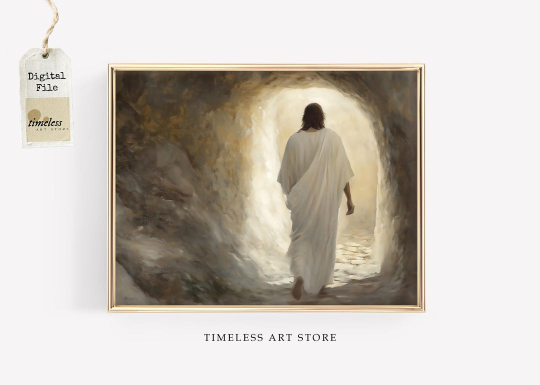 Jesus Christ Resurrection Artwork | Easter Christian Wall Art | Digital ...