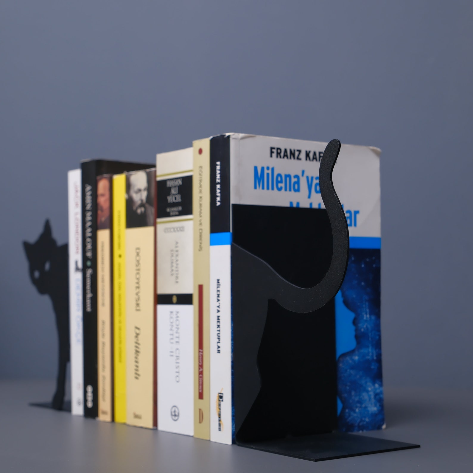 Cute Cat Metal Bookends Heavy and Durable Bookends Cute Cat - Etsy