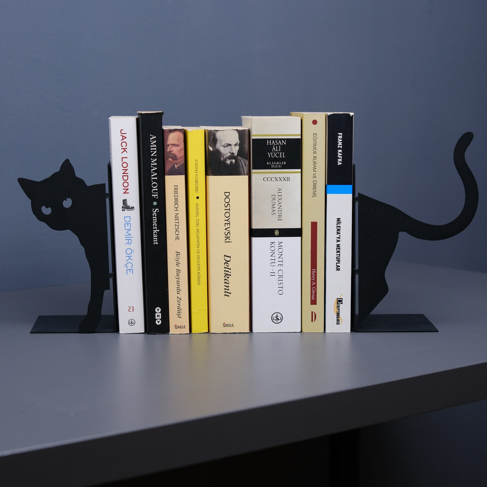 Cute Cat Metal Bookends Heavy and Durable Bookends Cute Cat - Etsy