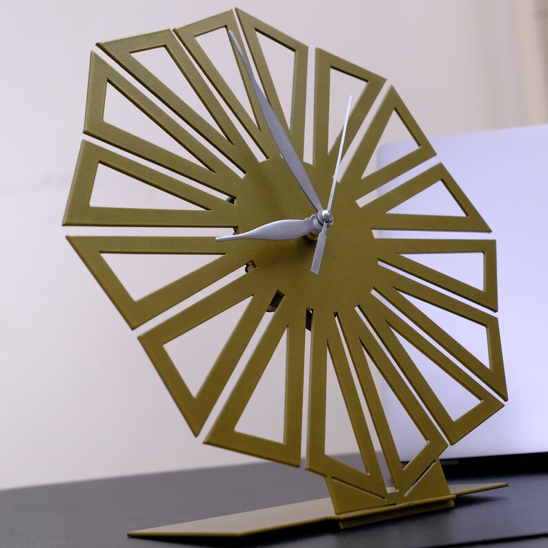 Modern Round Circle Desk Clock Office Accessories for Women - Etsy