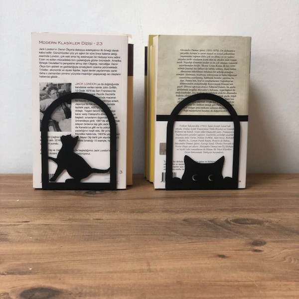 Cat Bookends - Etsy