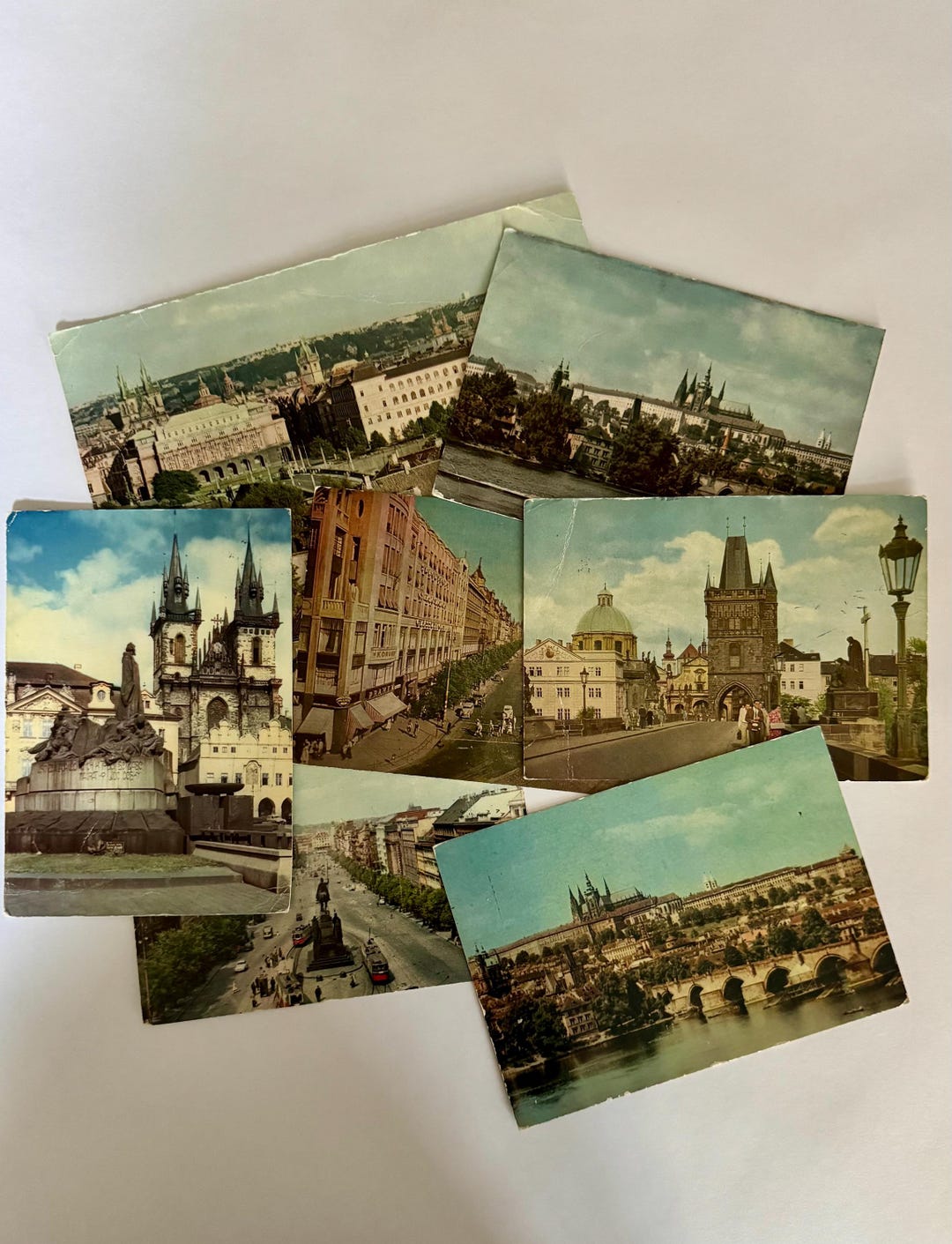 7 Postcards of Prague From the 1960s - Etsy