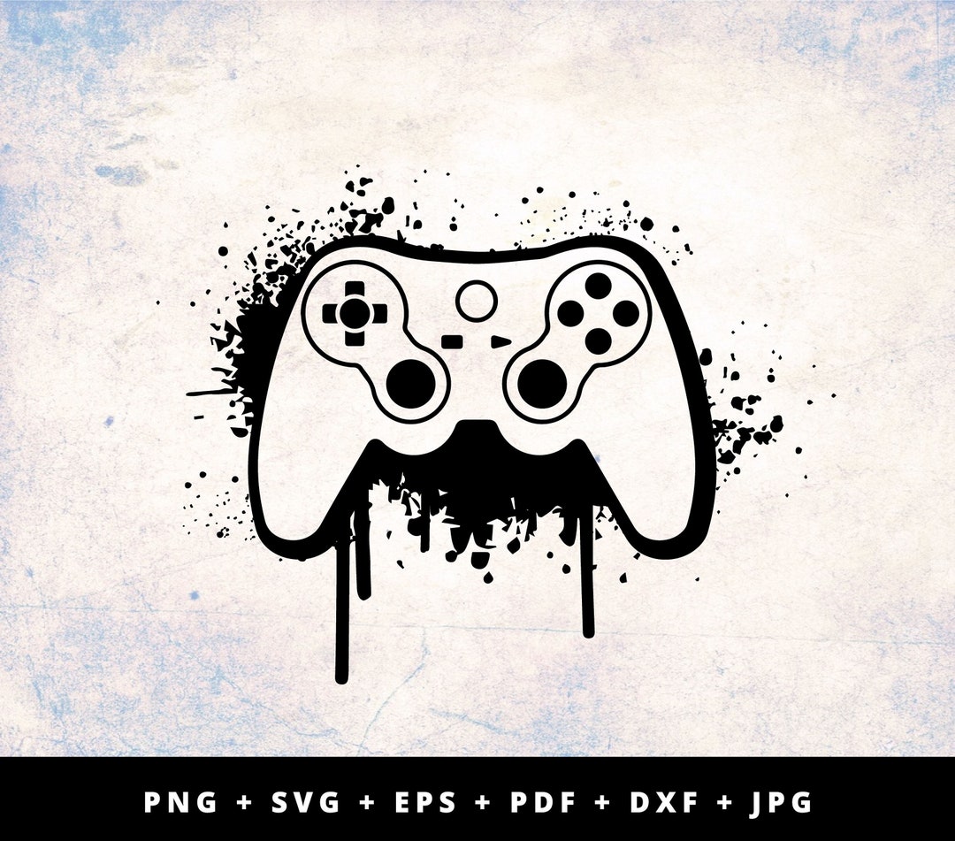 Gaming Controller Svg, Controller Svg, Spatter Svg, Video Game ...