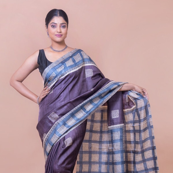 Coffee Color Saree Blouse - Etsy