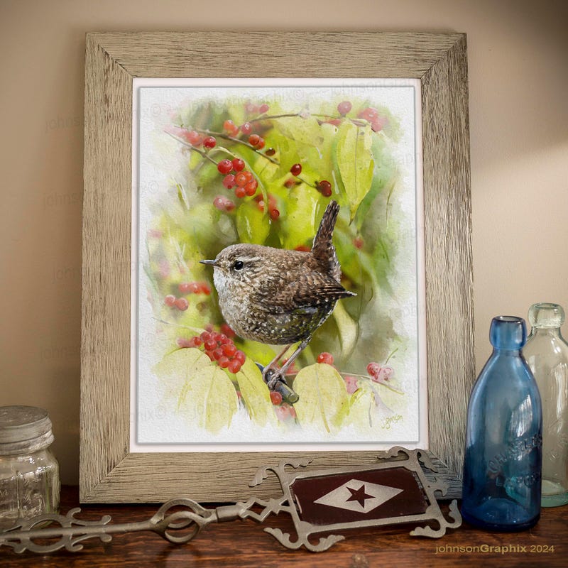 Wren Print - Etsy