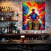 Abstract Conga Drummer Art Print: Percussionist Gift, Salsa Music ...