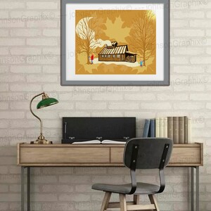 Maple Syrup Wall Art Print, Maple Sap Harvest Painting, Sugaring Art ...